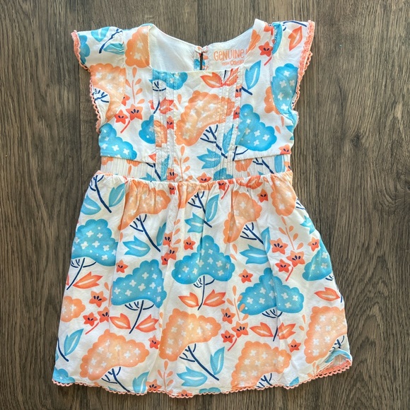 OshKosh B'gosh | Dresses | Beautiful Genuine Peach Blue And White 2t ...